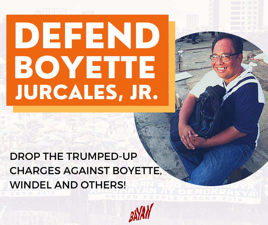 Drop the trumped-up charges against Boyette, Windel and others – Bagong ...